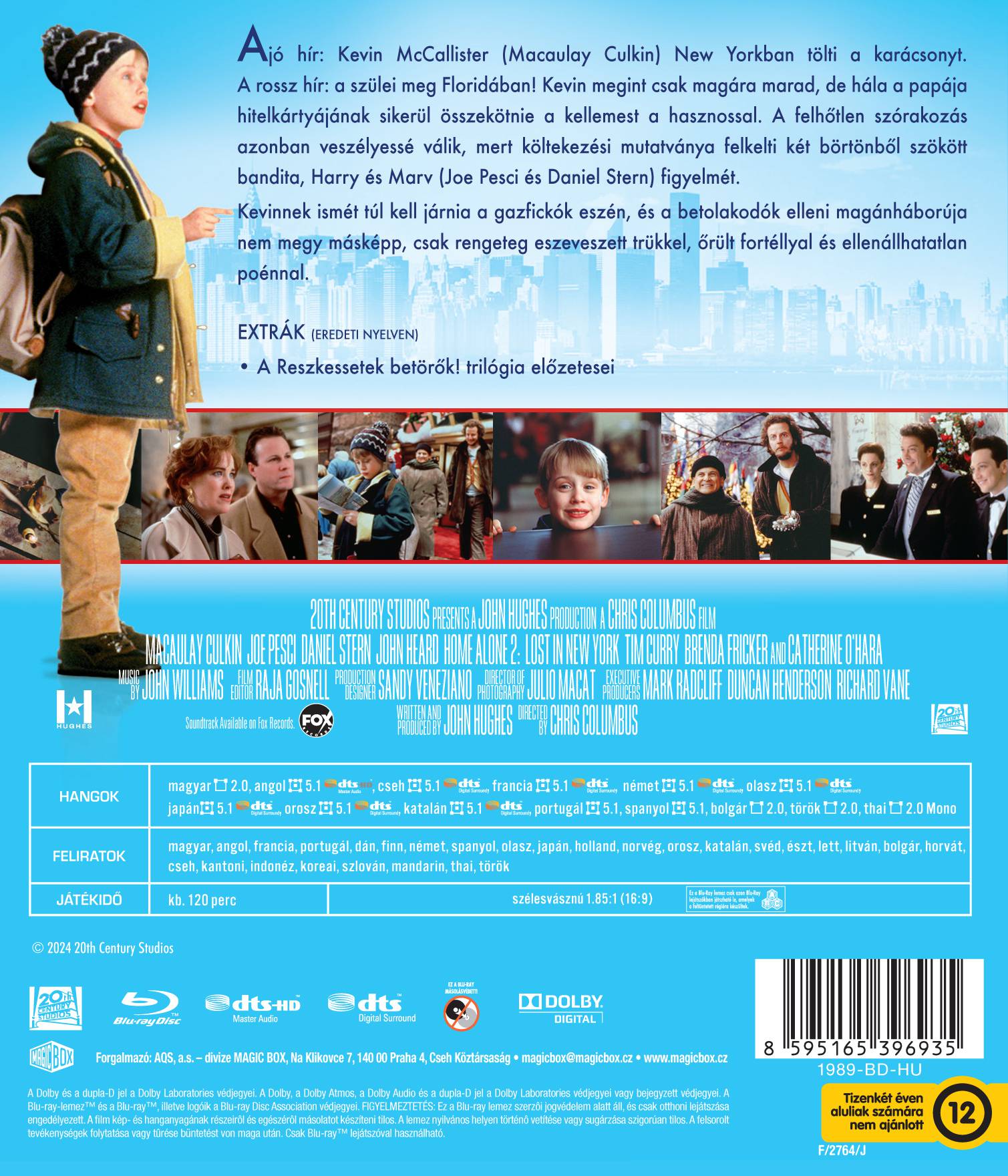 Sám doma 2: Ztracen v New Yorku - Blu-ray (maďarský obal) | FilmGame