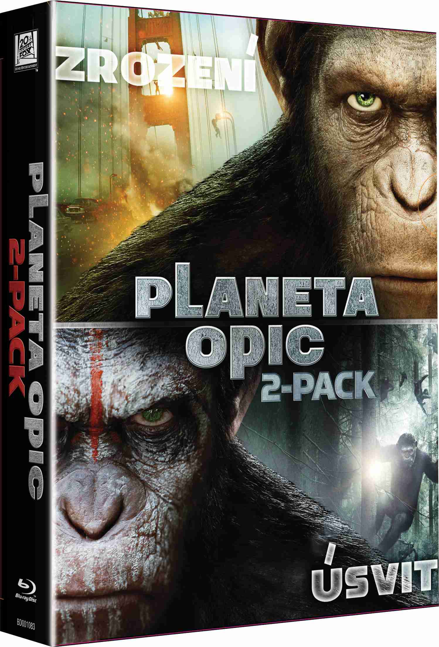 Úsvit Planety opic + Zrození Planety opic (2 BD) Kolekce - Blu-ray | FilmGame